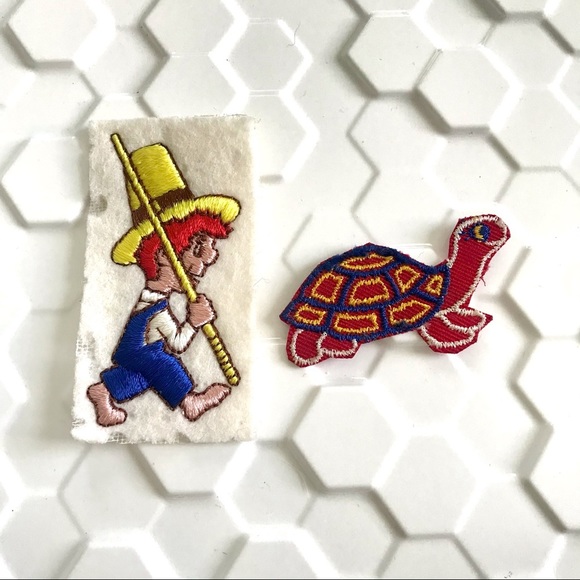 Vintage | Accessories | Vintage 97s Turtle Hillbilly Patches Set Of 2 ...